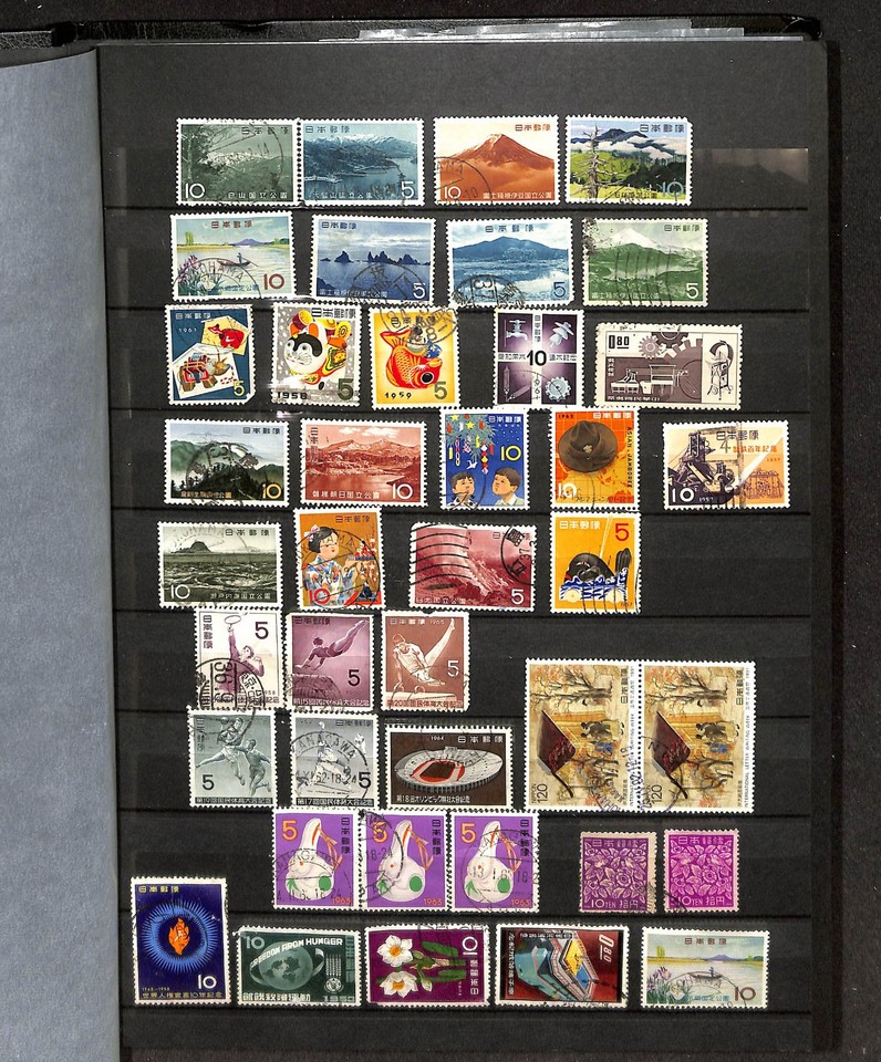 Japan Stamp Collection in Stock Book, 6 Pages, Nice Used Lot (CA) | eBay