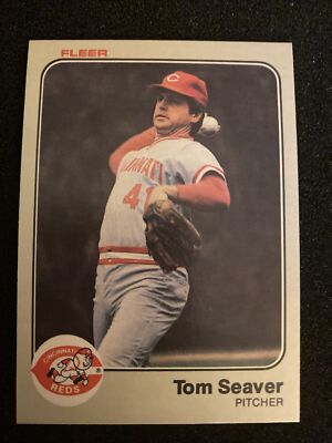 Tom Seaver 1983 Fleer Baseball card Cincinnati Reds #601 Mint | eBay