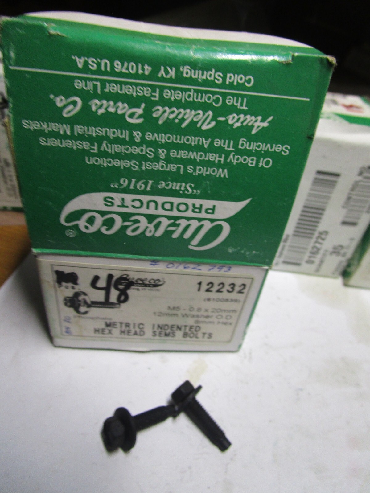 AUVECO 12232 M5-0.8 X 20MM HEX HD SEMS THRD CUTTING SCREW QTY 48 | eBay