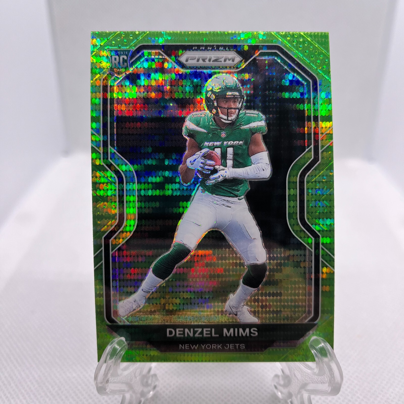 2020 Panini Prizm Rookie Neon Green Pulsar Prizm Denzel Mims #355 ...