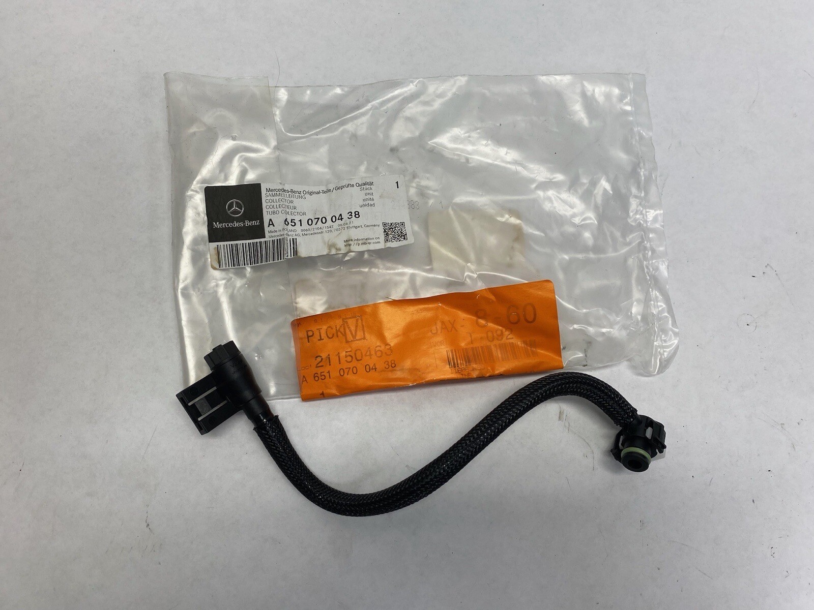 2010-2021 Mercedes Sprinter 2500 3500 Fuel Return Hose Line NEW A 651 ...