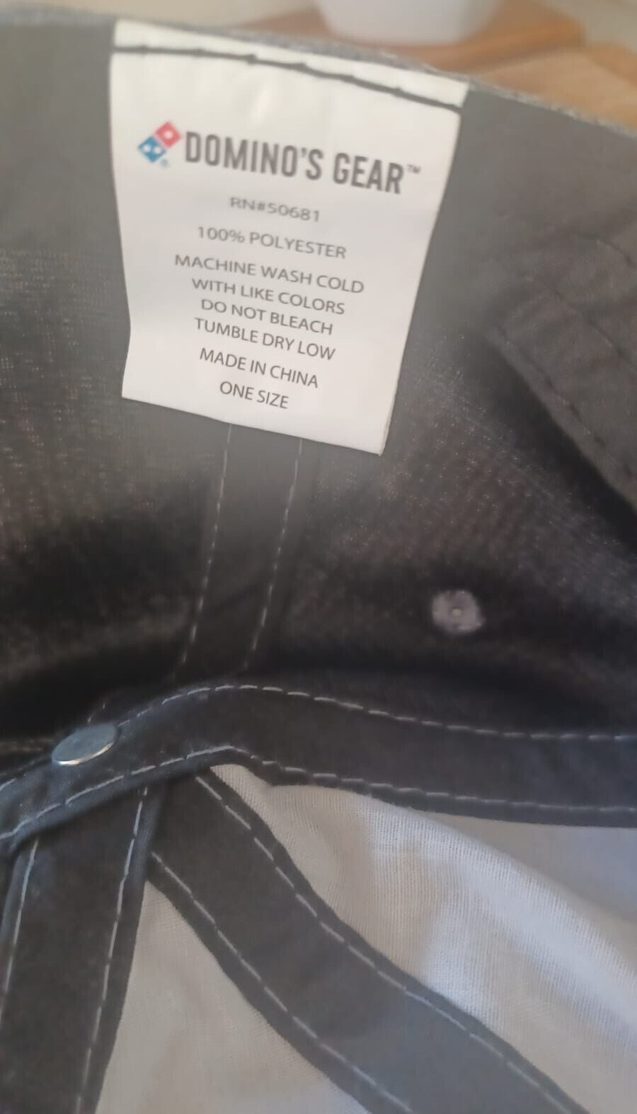 Domino's Pizza Gear Gray Hat Adjustable Cap - Gem