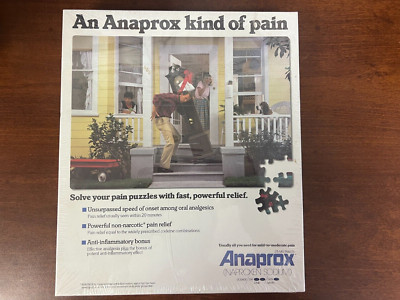 Vintage 1985 Anaprox Prescription Promotional Jigsaw Puzzle NEW AND ...