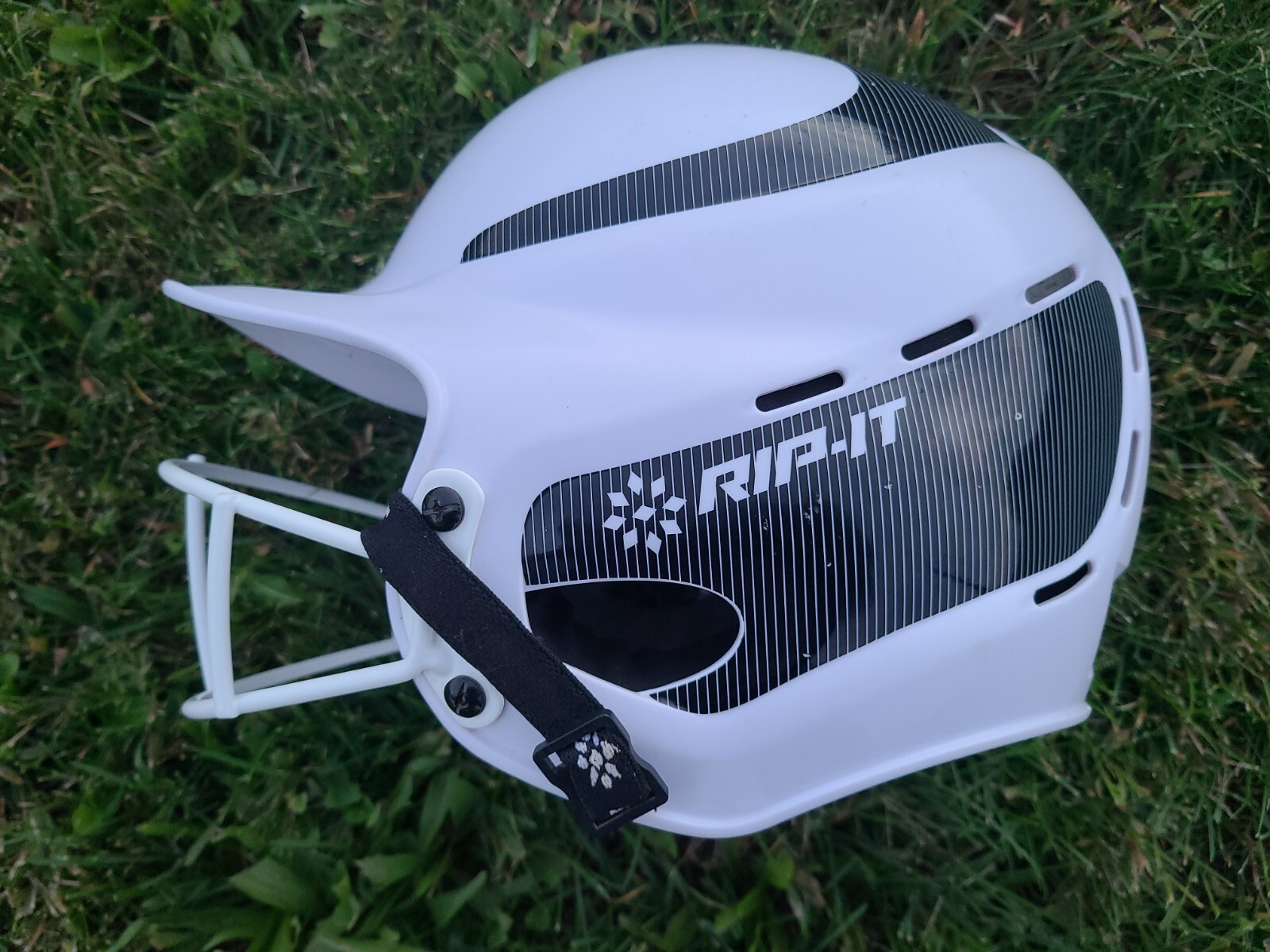RIP-IT Vision Classic Home Softball fast Batting Helmet White Black 6-1 ...