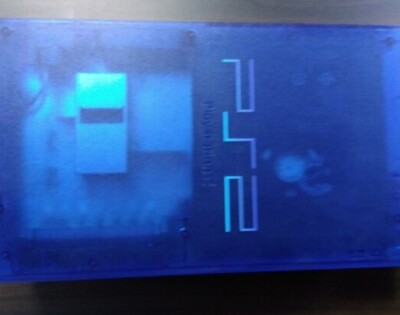 SONY PlayStation2 PS2 SCPH 37000 Ocean Blue Skeleton Color Game Console ...