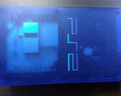 SONY PlayStation2 PS2 SCPH 37000 Ocean Blue Skeleton Color Game Console ...