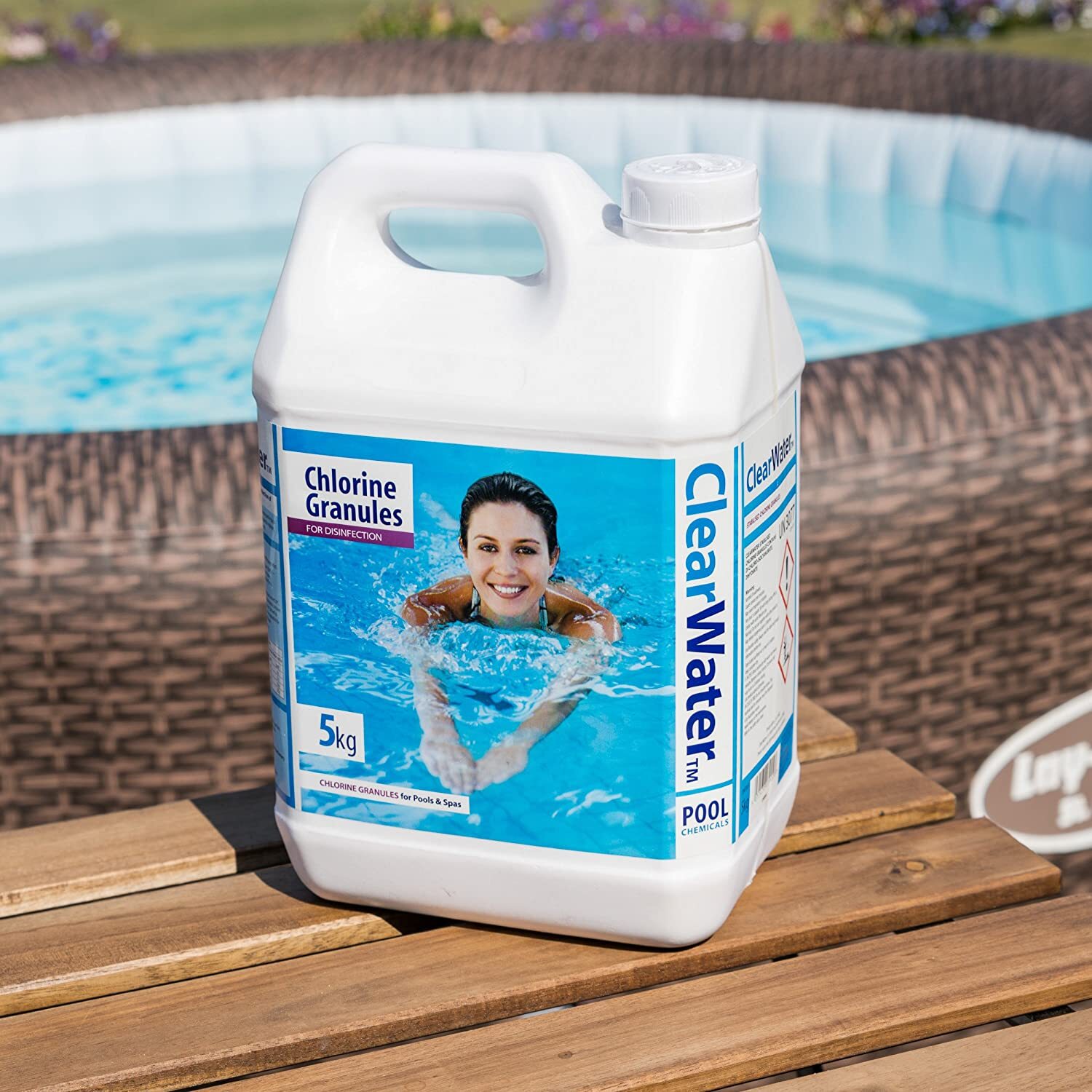 CLEARWATER 5KG CHLORINE GRANULES FOR POOLS SPAS AND HOT TUB | eBay UK