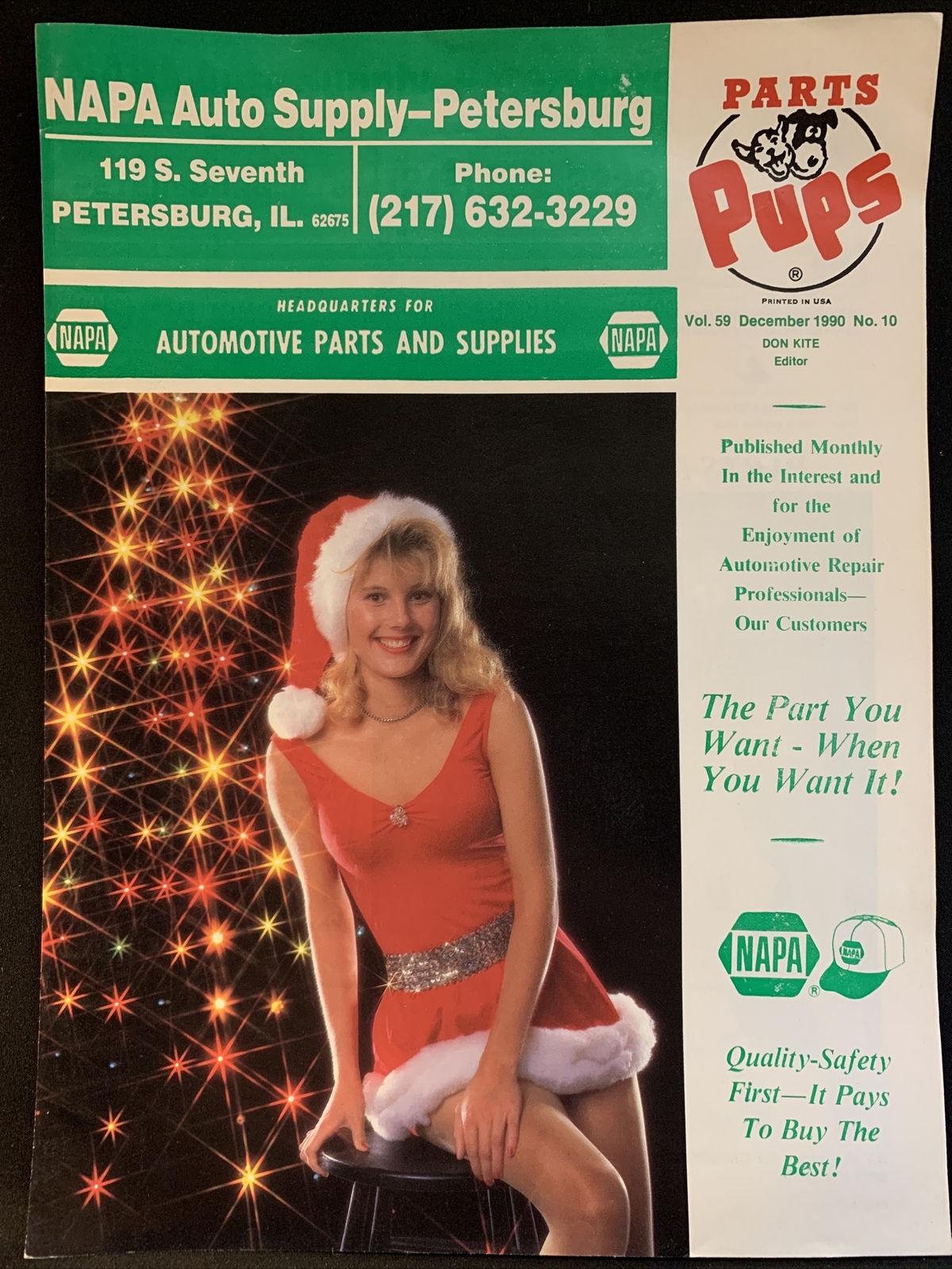 Parts Pups NAPA Auto Newsletter Magazine / Jokes / Models / December ...