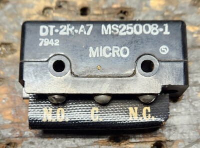 MICRO SWITCH DT-2R-A7, MS25008-1 BASIC SWITCH 10A 125V OR 250V | eBay