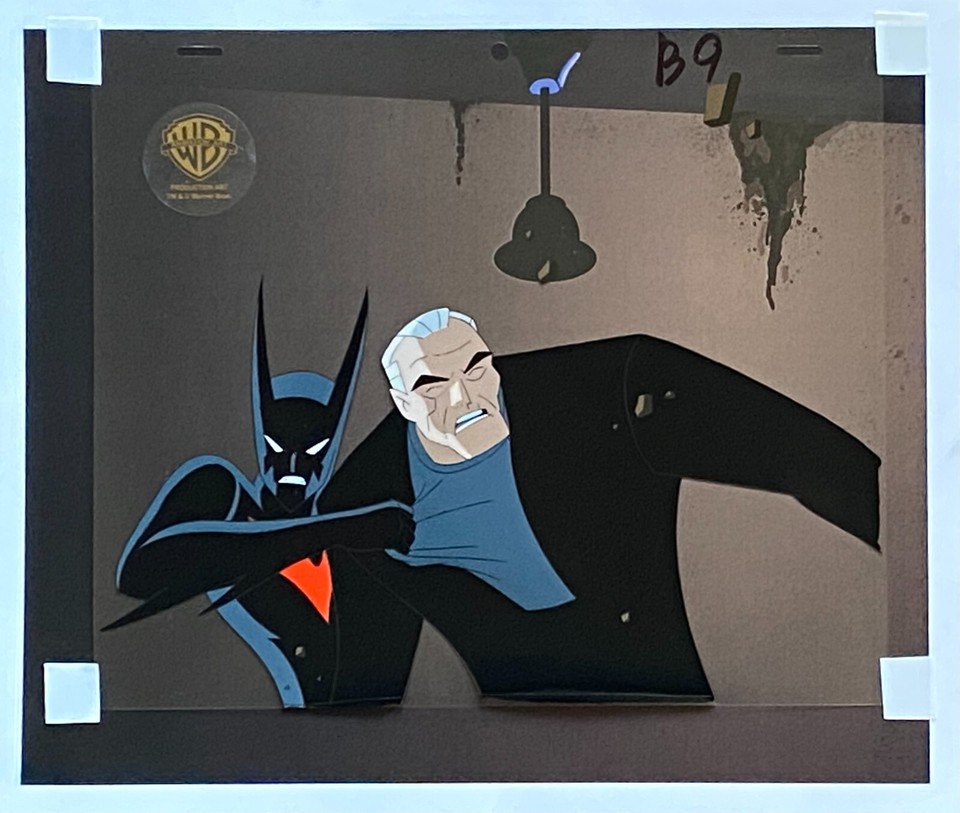 BRUCE TIMM rare BRUCE & BATMAN cel B9 SHRIEK Batman Beyond BTAS WB COA ...