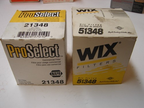 WIX #51348 & NAPA ProSelect #21348 Oil Filters - NEW | eBay