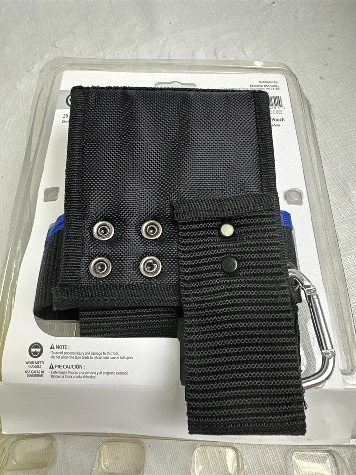 Kobalt Mighty Mite 25 Ft Tape Measure Utility Knife Tool Belt Pouch Kit ...