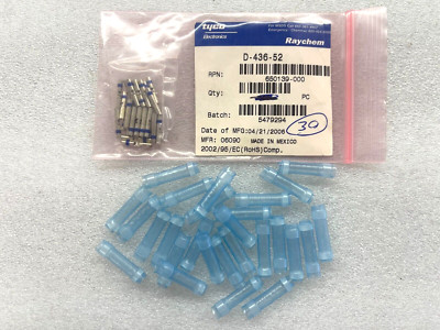 (3 PIECE LOT) D-436-52, Solder Sleeves & Shield Tubing H/S-BUTT 26-20 ...