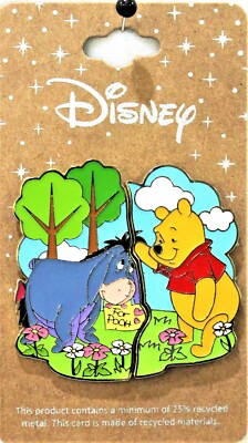 Disney Winnie The Pooh Pin Set Pooh & Eeyore Friends Love 2 Pins | eBay