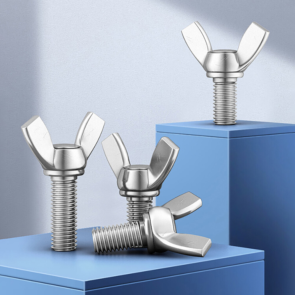 Butterfly Wing Screws M3 M4 M5 M6 M8 M10 M12 Wing Bolts Thumb Screw A2 ...