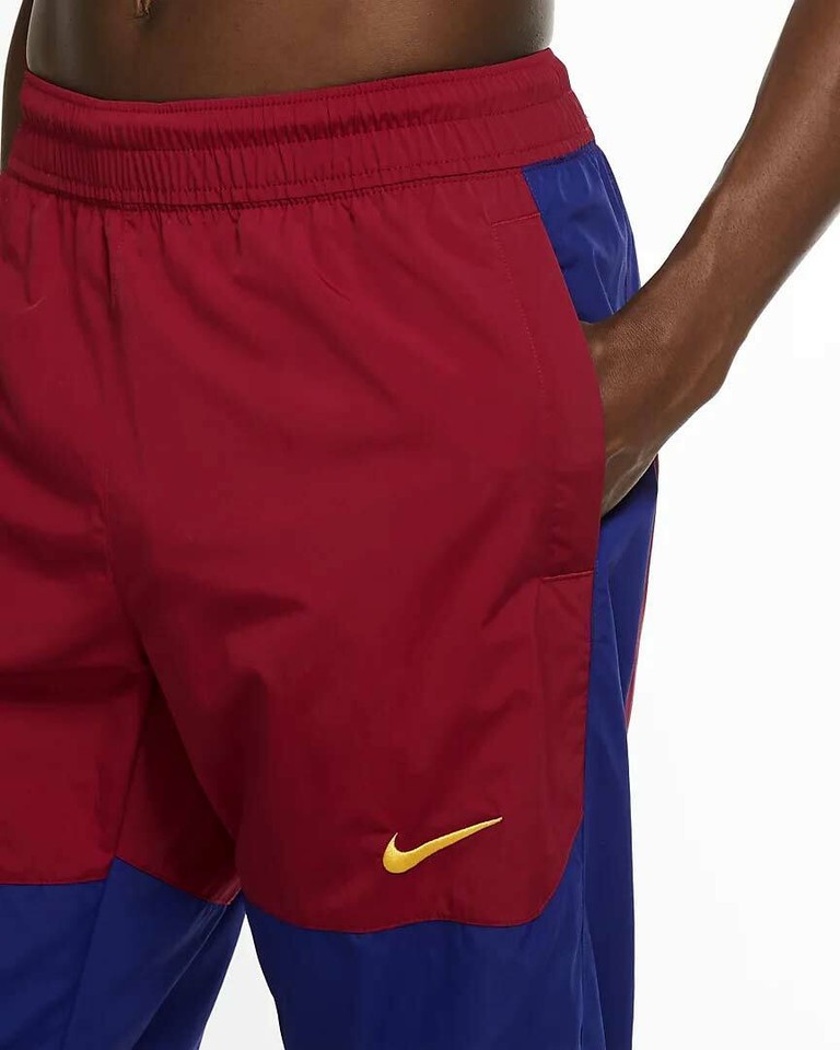 LIMITED NIKE WOVEN PANT "FC BARCELONA" BARCA RETRO SOCCER FUTBOL NOBLE ...