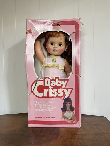 Vintage Ideal 24" Baby Crissy Vinyl w/Red Hair Original Box & Outfit | eBay