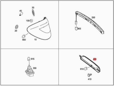 Genuine MERCEDES C218 X218 CLS C218 Rear fog lamp 2188200056 | eBay