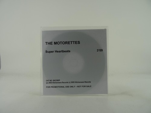 THE MOTORETTES SUPER HEARTBEATS (A34) 2 Track Promo CD Single including ...