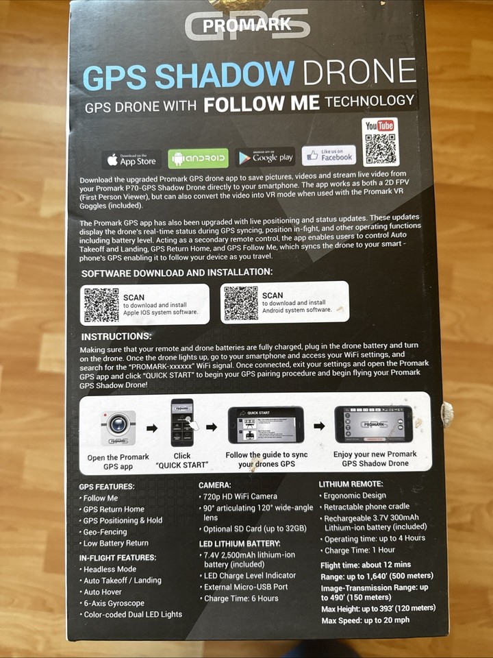 Promark Gps Shadow Drone | eBay
