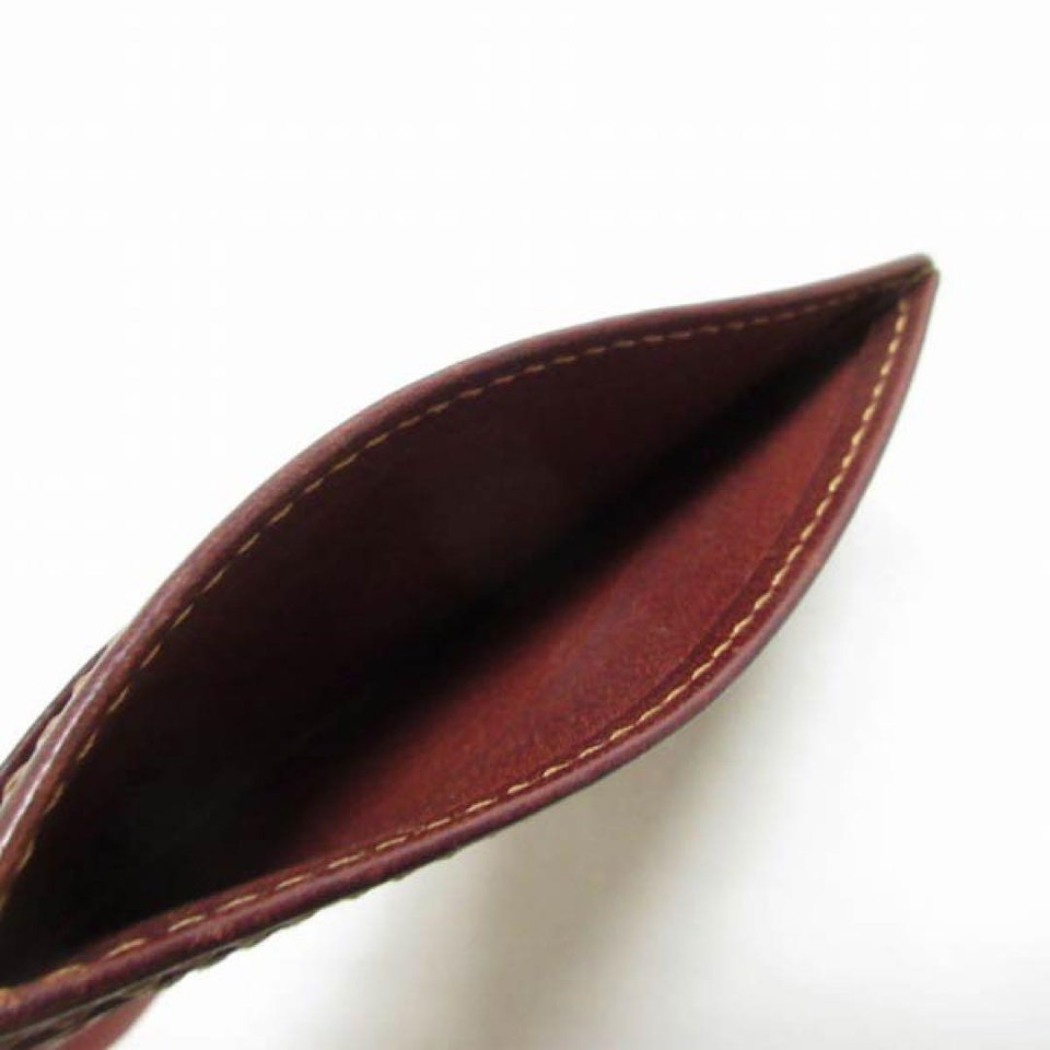 Beautiful condition made in USA MH engraved GHURKA leather card case | eBay