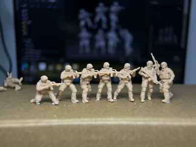3D Printed 1/72/48 Modern German Federation Soldiers 7-man team ...