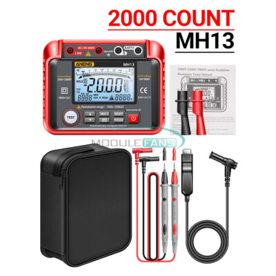 ANENG Megohmmeter Ohm Tester Multimeter Resistance Meter High Voltage ...