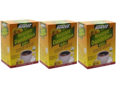 ^ 3 x Bonvit Roasted Dandelion Blend Tea x 32 Filter Bags | eBay