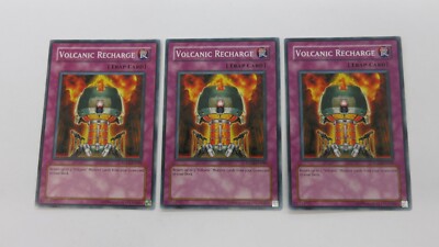 3x VOLCANIC RECHARGE PLAYSET FOTB-EN049 TRAP CARD UNLIMITED COMMON ...
