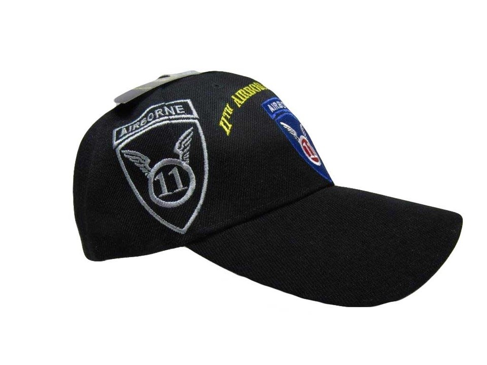 US Army 11th Airborne Division Angels Black Shadow Embroidered Cap ...