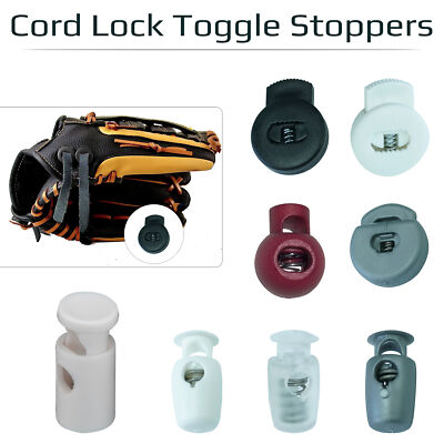 Cord Lock Toggle Stoppers Spring Loaded Drawstring for Buckle Shoelace ...