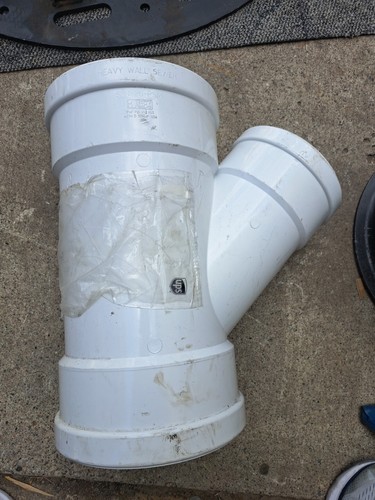 GPK SDP26PSM Heavy Wall Sewer Gasketed Fittings 8"x6" PVC WYE ASTM ...