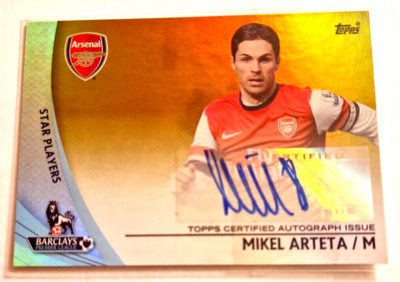 TOPPS Premier Gold 2013/14 Star Players Gold Autographed Card 41/50 ...