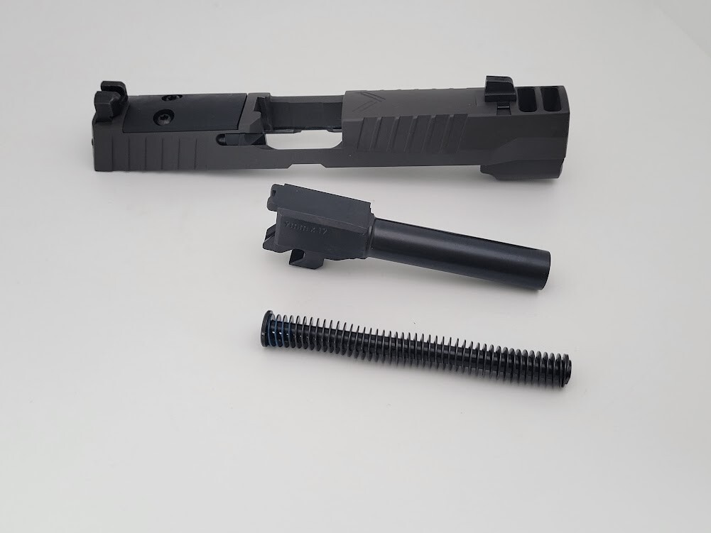 SIG P320 LEGION COMP FULL-SIZE SLIDE ASSEMBLY-GRAY W BARREL AND RECOIL ...