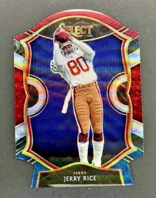 2020 Panini Select - Jerry Rice #20 49ers - Tri-Color Diecut Concourse ...