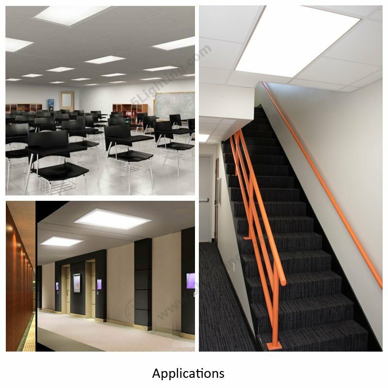 4x 2x4Ft LED Panel Light Drop Ceiling 75W 5000K Ultra-thin Home/Office ...