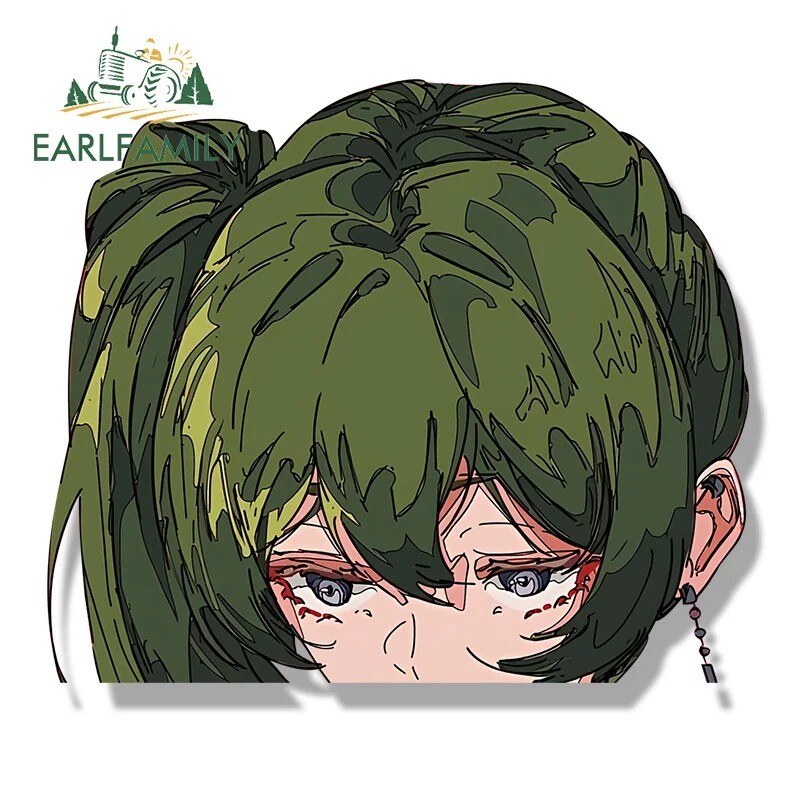 EARLFAMILY 5.1'' Tattoo Girl Ubel Fanart Car Sticker Hot Anime Big Head ...