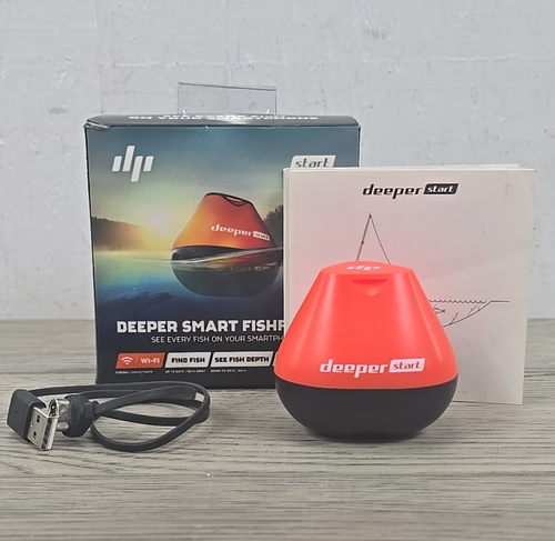 Deeper Start Wireless Castable Smart Fish Finder w/ Charger & Manual | eBay
