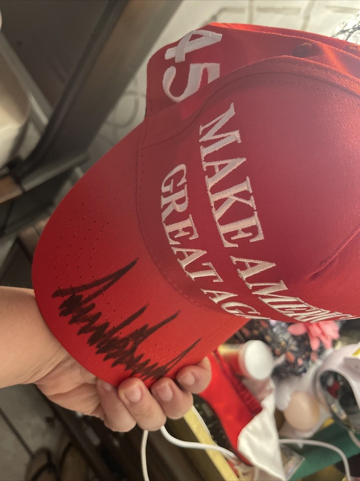 Official MAGA HAT Signed By DONALD TRUMP | eBay