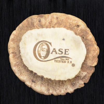 CASE XX KNIVES JOB CASE LOGO ENGRAVED STAG CROWN (810006) POCKET KNIFE ...