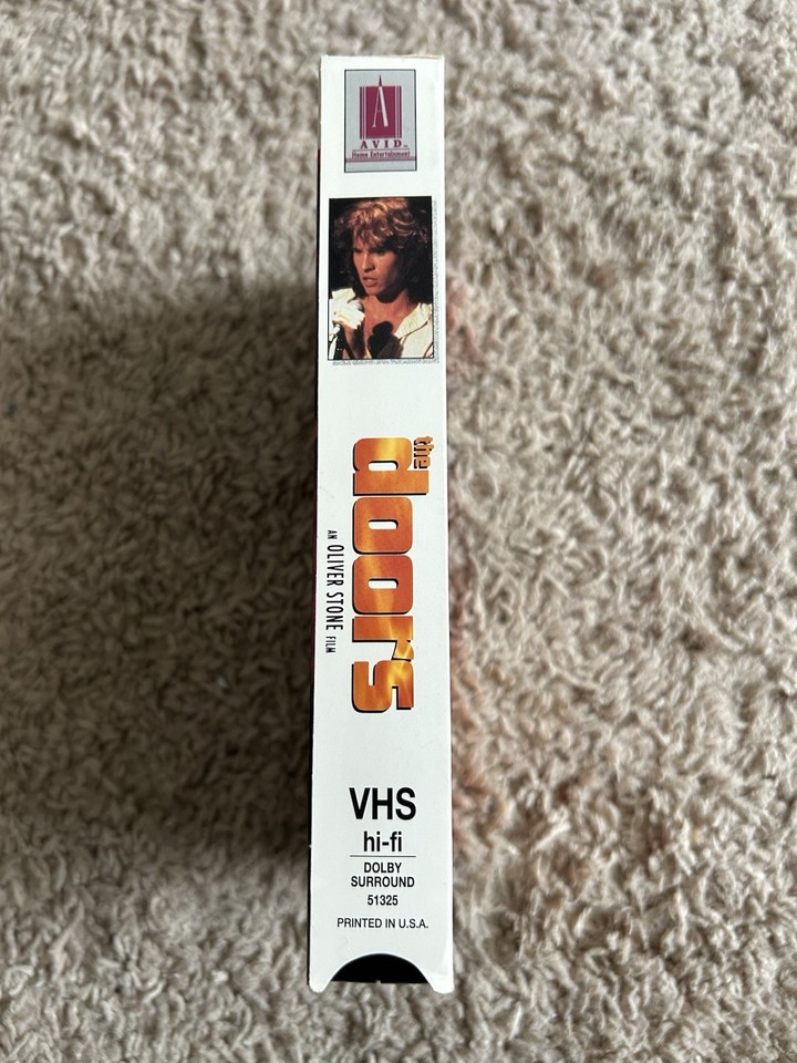 The Doors VHS Movie 1991 Jim Morrison Val Kilmer Musical Film Oliver ...