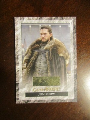 Game of Thrones The Great Houses JON SNOW Costume Relic Card R9 | eBay