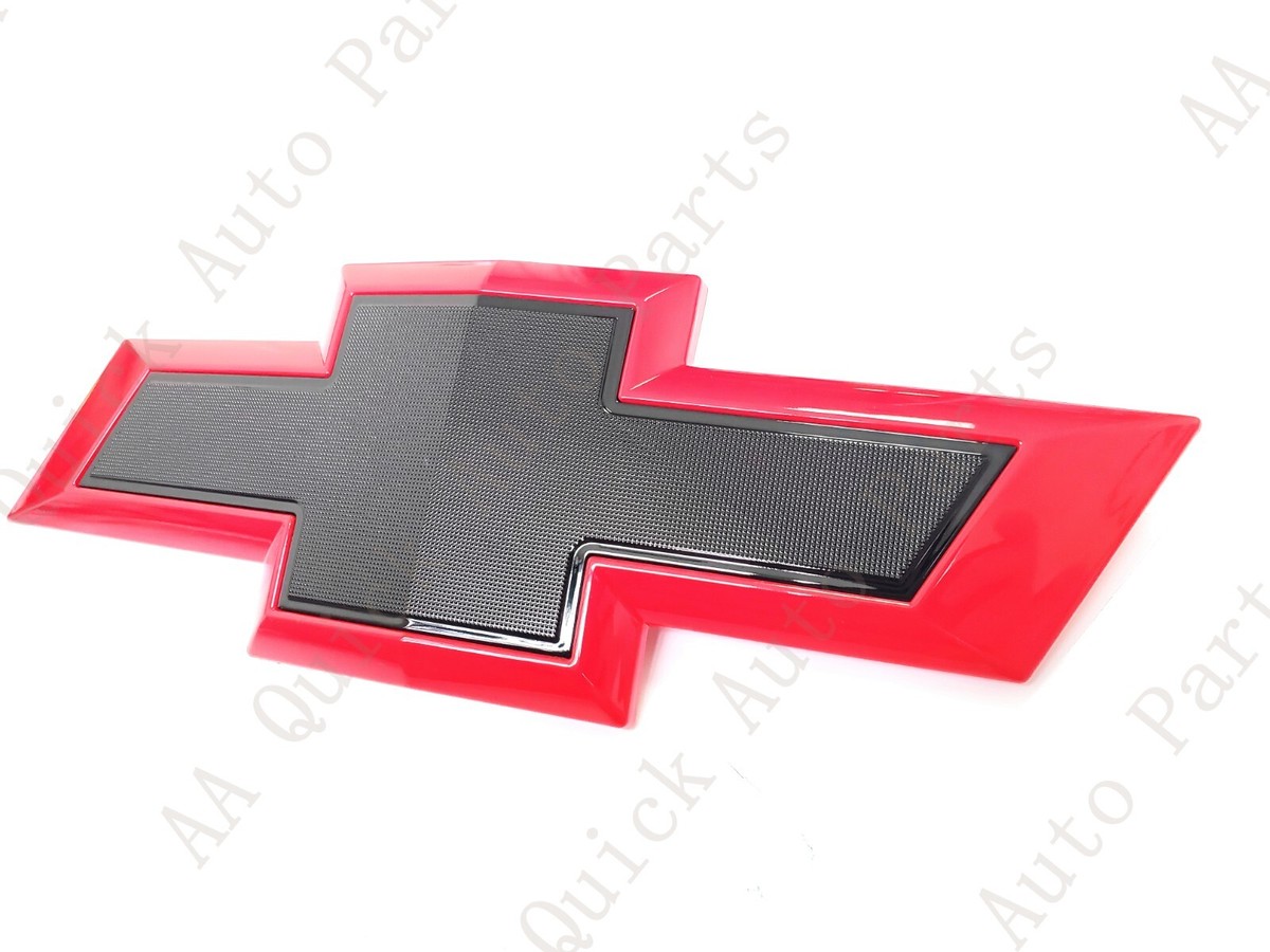 Red Chevrolet Logo Chevy Red Bowtie Emblem Flat Steel Sign