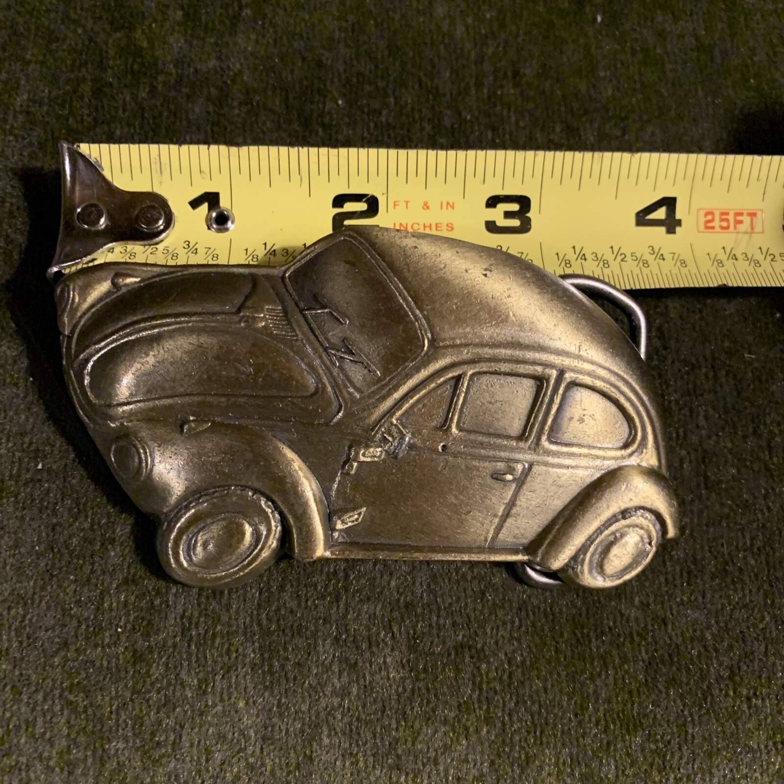 Volkswagen VW Beetle Shaped Car Solid Brass Belt Buck… - Gem