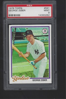 1978 TOPPS GEORGE ZEBER # 591 PSA 9 | eBay