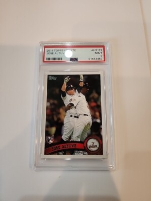 2011 Topps Update Jose Altuve Rookie Card # US 132 - PSA 9 Houston ...
