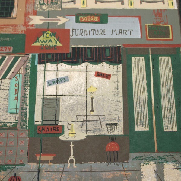 Vintage MARGARET LAYTON NYC Silkscreen Gouache 50s | eBay