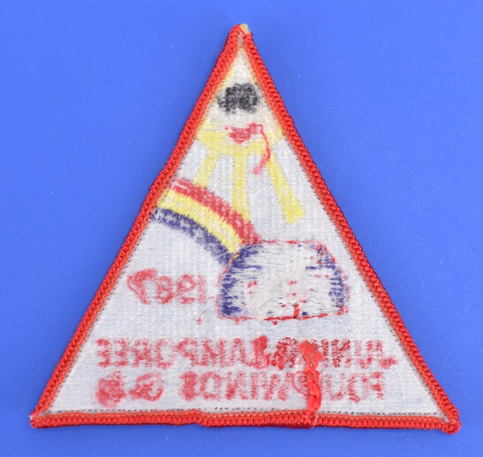 Girl Scouts Junior Camporee Four Winds 1987 Triangle Award Patch | eBay