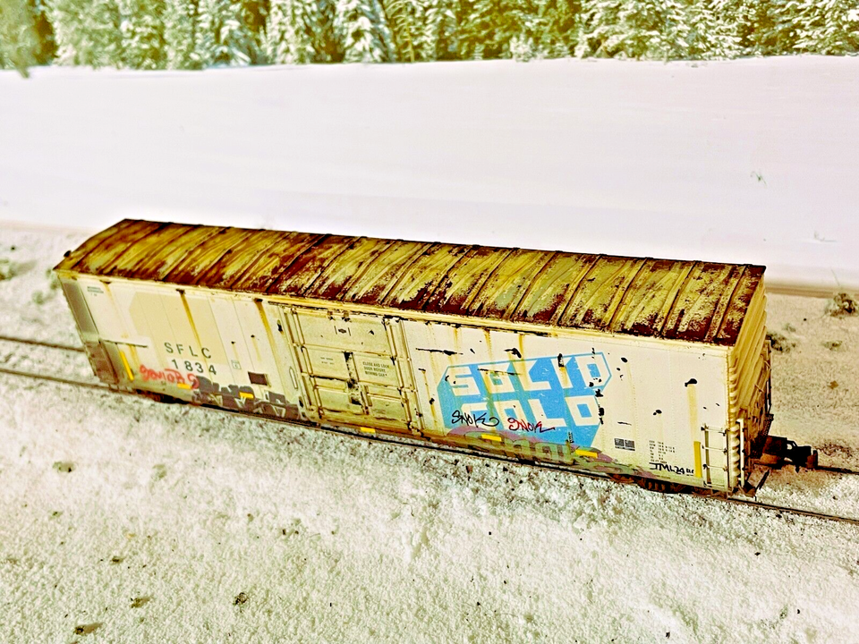 Ho Scale Athearn Genesis Weathered 57' FGE Mechanical Reefer Graffiti ...