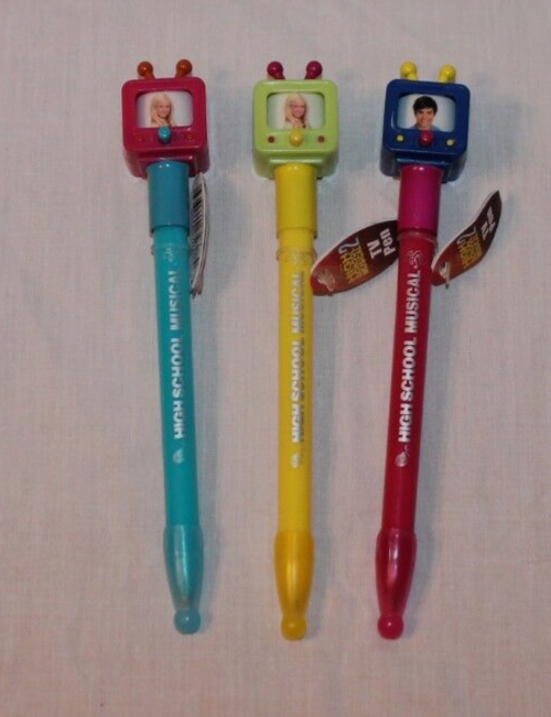 NEW WITH TAG LOT OF 3 DISNEY HIGH SCHOOL MUSICAL WILDCATS TV PENS | eBay